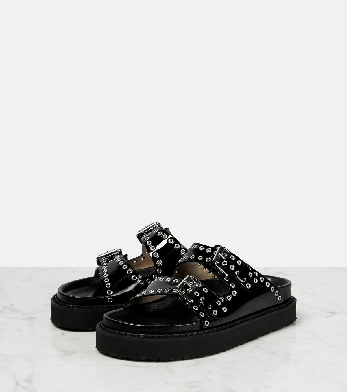 Isabel Marant - Lennyo patent leather sandals Isabel Marant