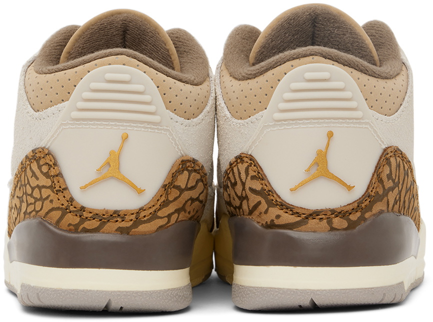 Nike Jordan Kids Taupe & Brown Jordan 3 Retro Little Kids Sneakers Nike ...