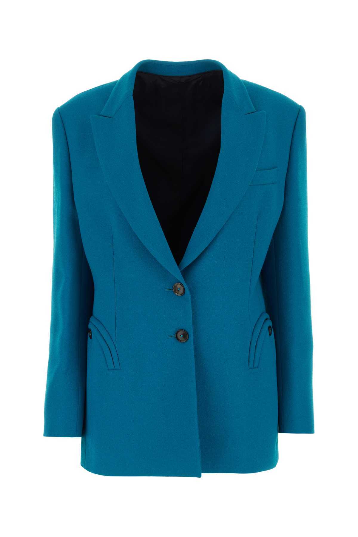 Blazé Milano Teal Green Wool Cool & Easy Blazer Blaze Milano