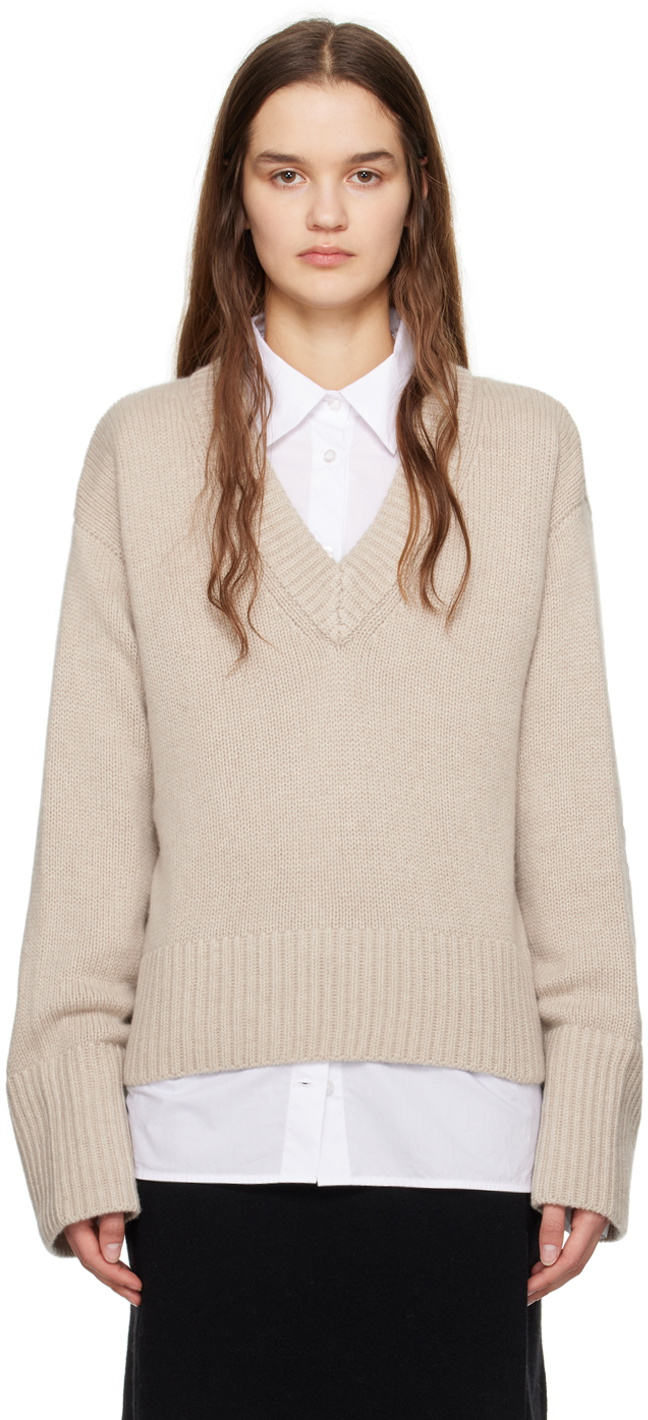 LISA YANG Beige 'The Aletta' Sweater Lisa Yang