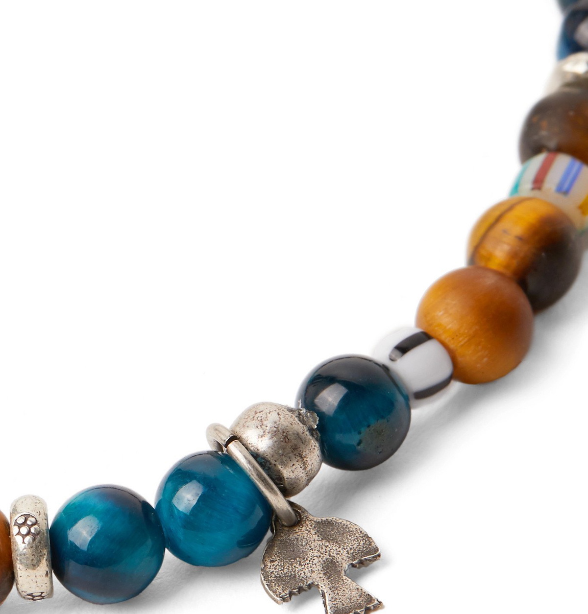 Peyote Bird - Sterling Silver Multi-Stone Bracelet - Multi Peyote Bird