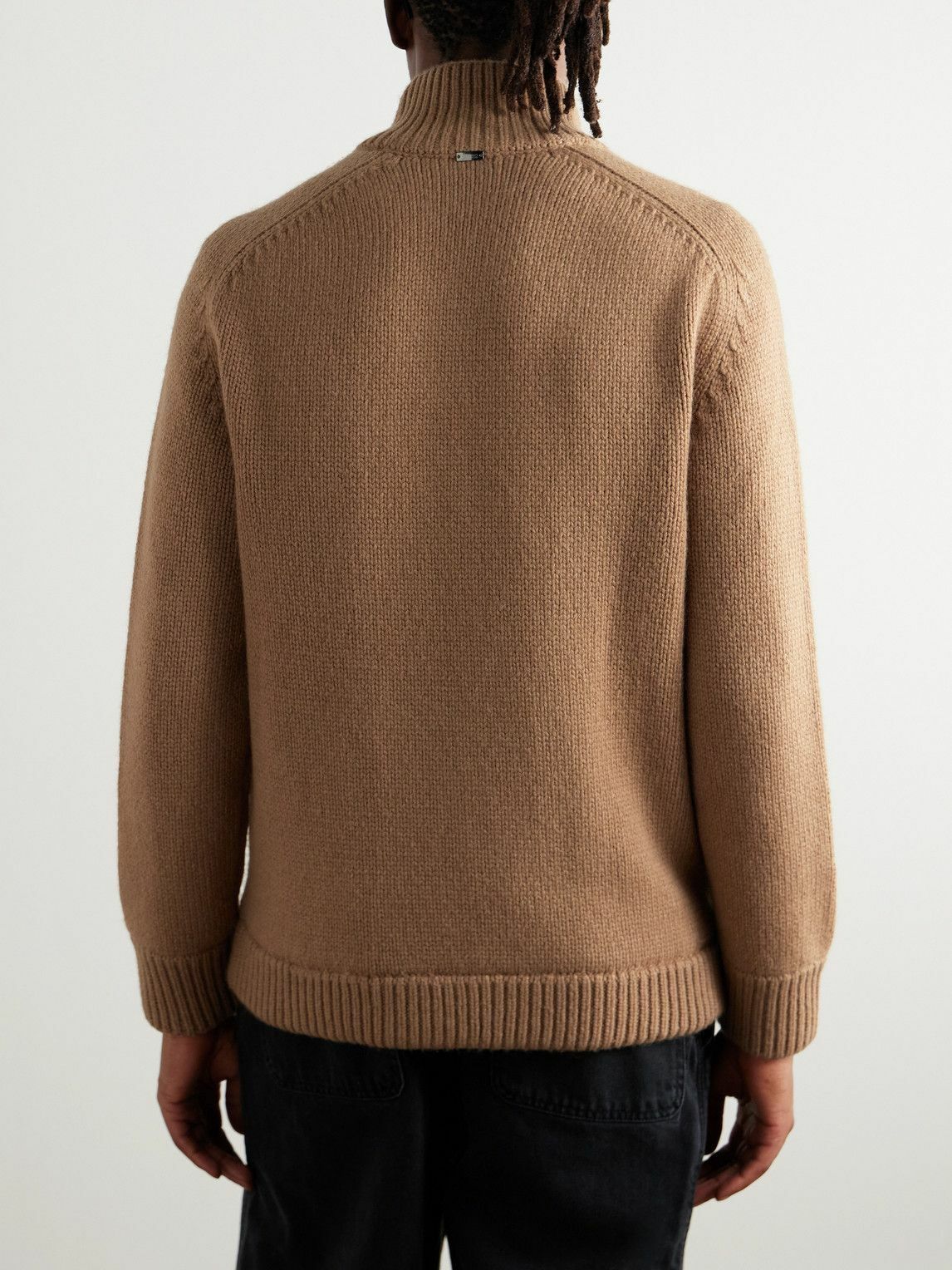 Herno - Slim-Fit Wool Zip-Up Cardigan - Neutrals Herno