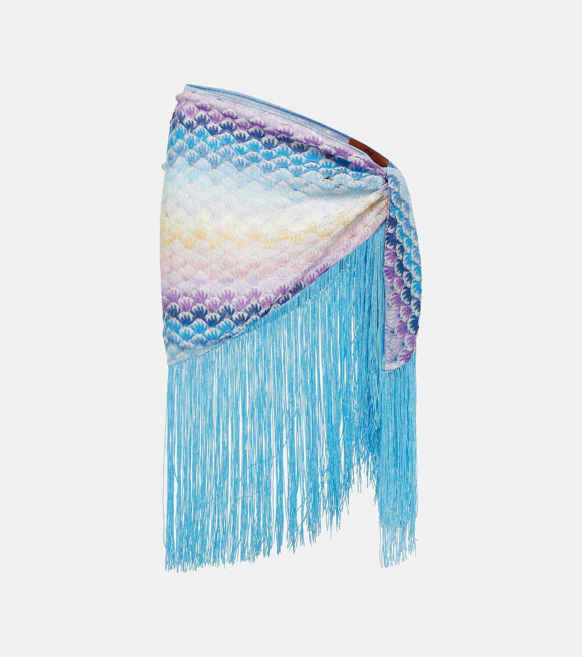 Missoni Fringed lamé beach cover-up Missoni