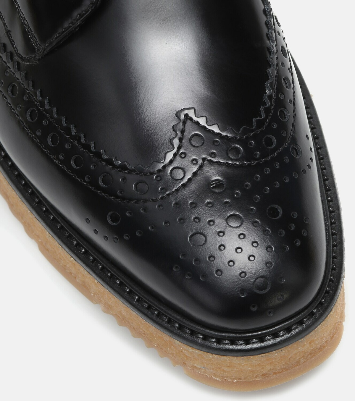 Prada Leather platform brogues Prada