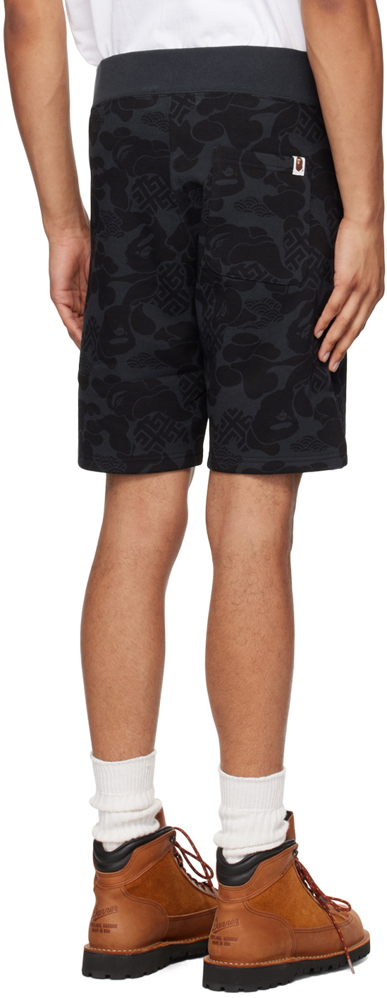 BAPE Black Asia Camo Shorts A Bathing Ape