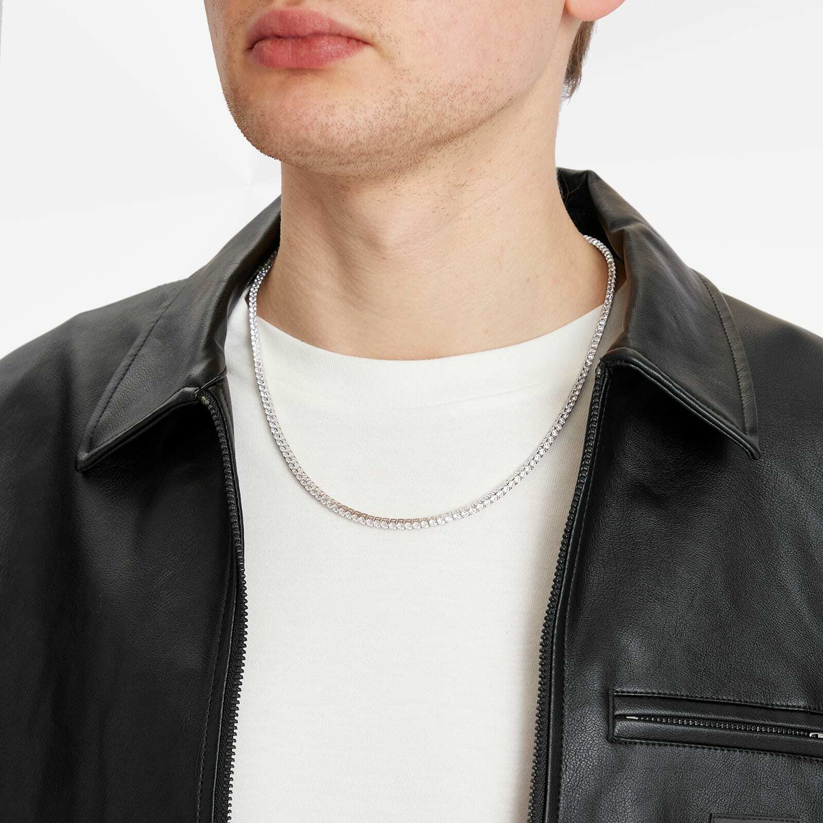 Hatton Labs Men's Classic Tennis Chain in Silver Hatton Labs