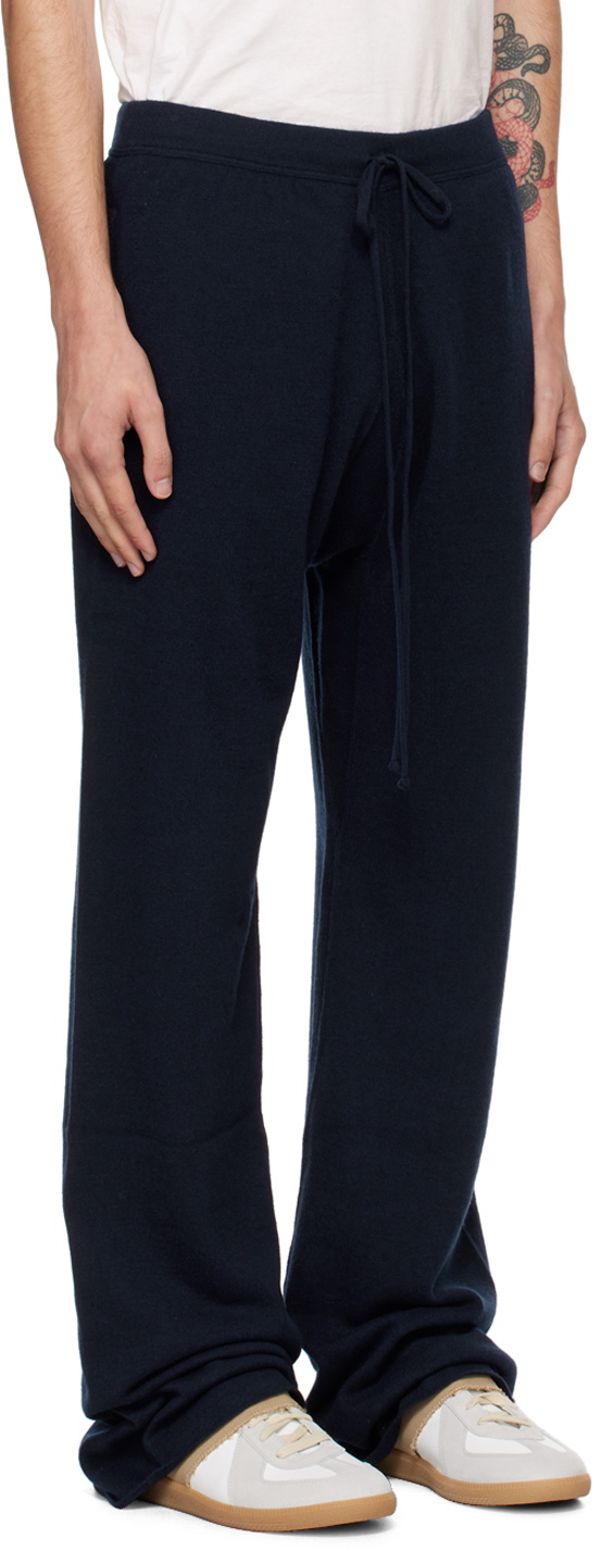 Maison Margiela Navy Drawstring Sweatpants Maison Margiela