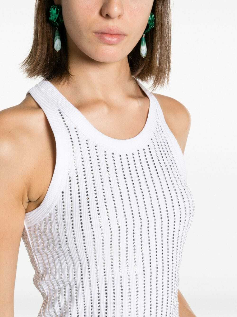 THE ATTICO - Ribbed Jersey Tank Top - Runway The Attico