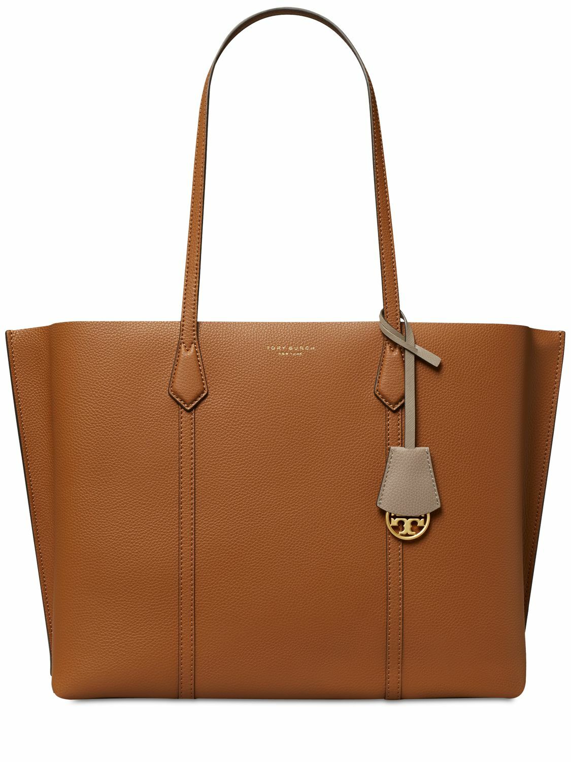 TORY BURCH Perry Triple-compartment Leather Tote Tory Burch