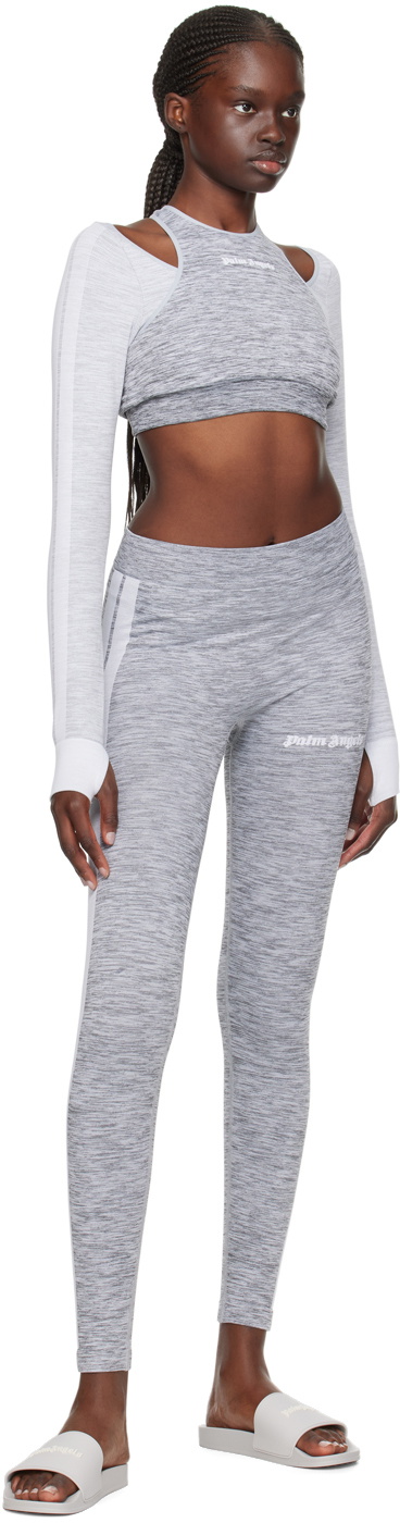 Palm Angels Gray Seamless Top Palm Angels
