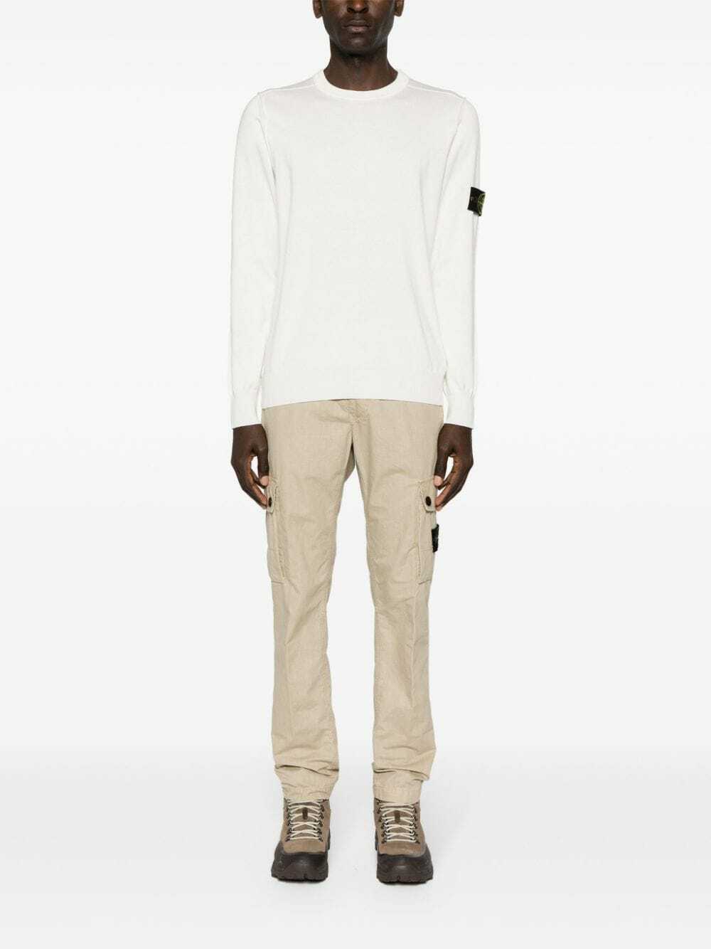 STONE ISLAND - Logo Cotton Sweater Stone Island