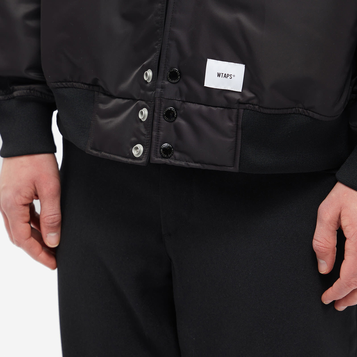WTAPS Men's Team Varsity Jacket in Black WTAPS
