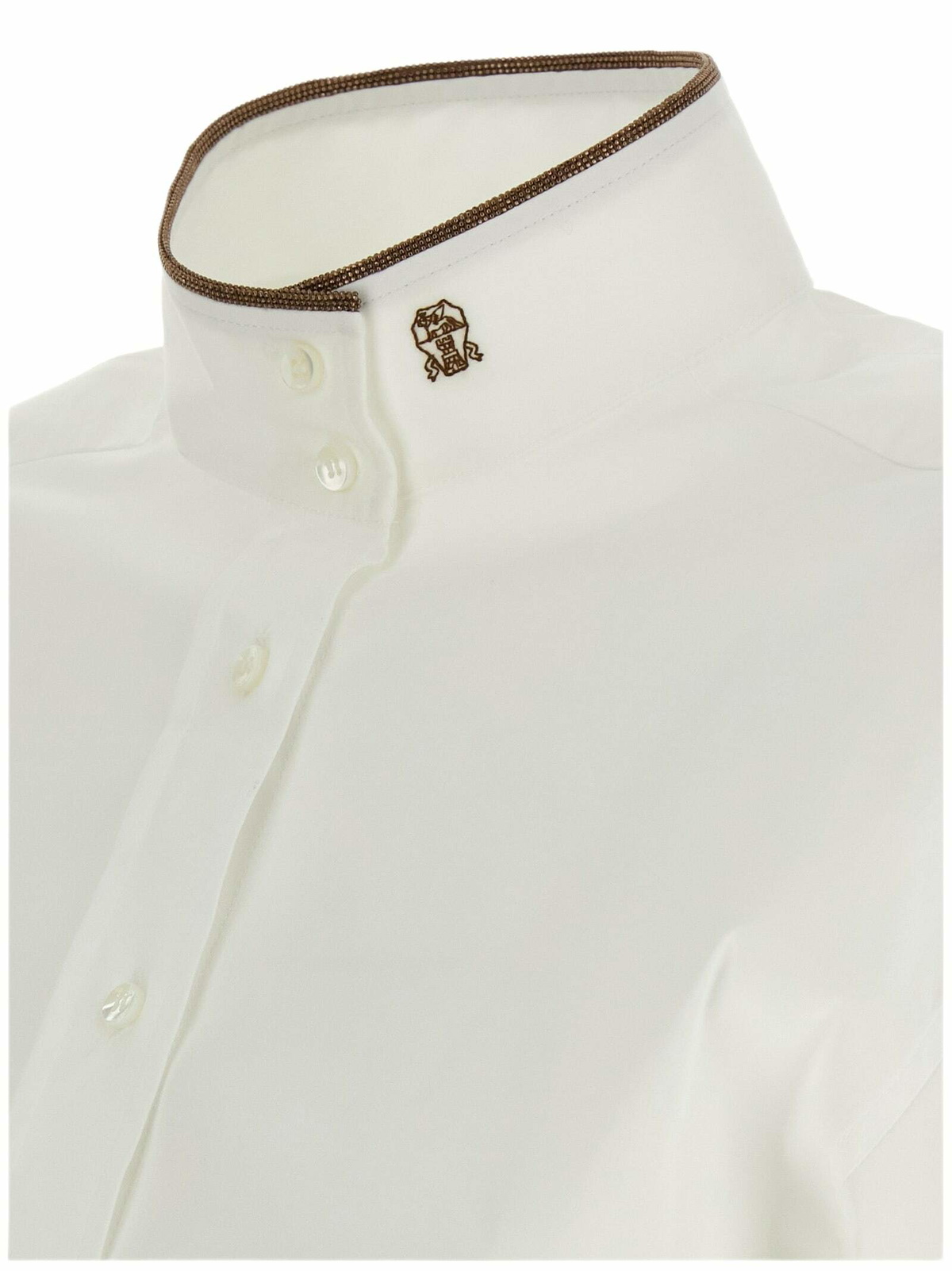 Brunello Cucinelli shiny Collar Detail Shirt Brunello Cucinelli