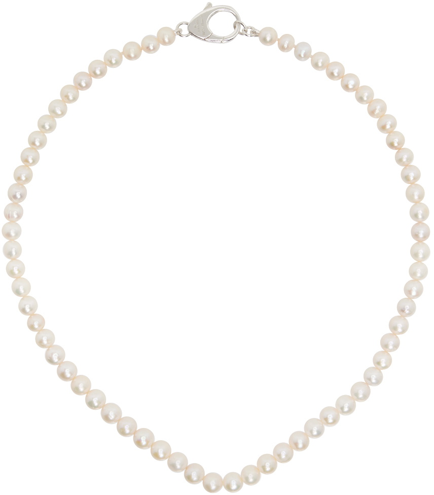Hatton Labs White Pearl Classic Chain Necklace Hatton Labs