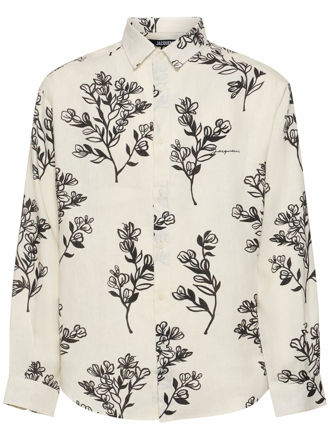 JACQUEMUS La Chemise Simon Printed Linen Shirt Jacquemus