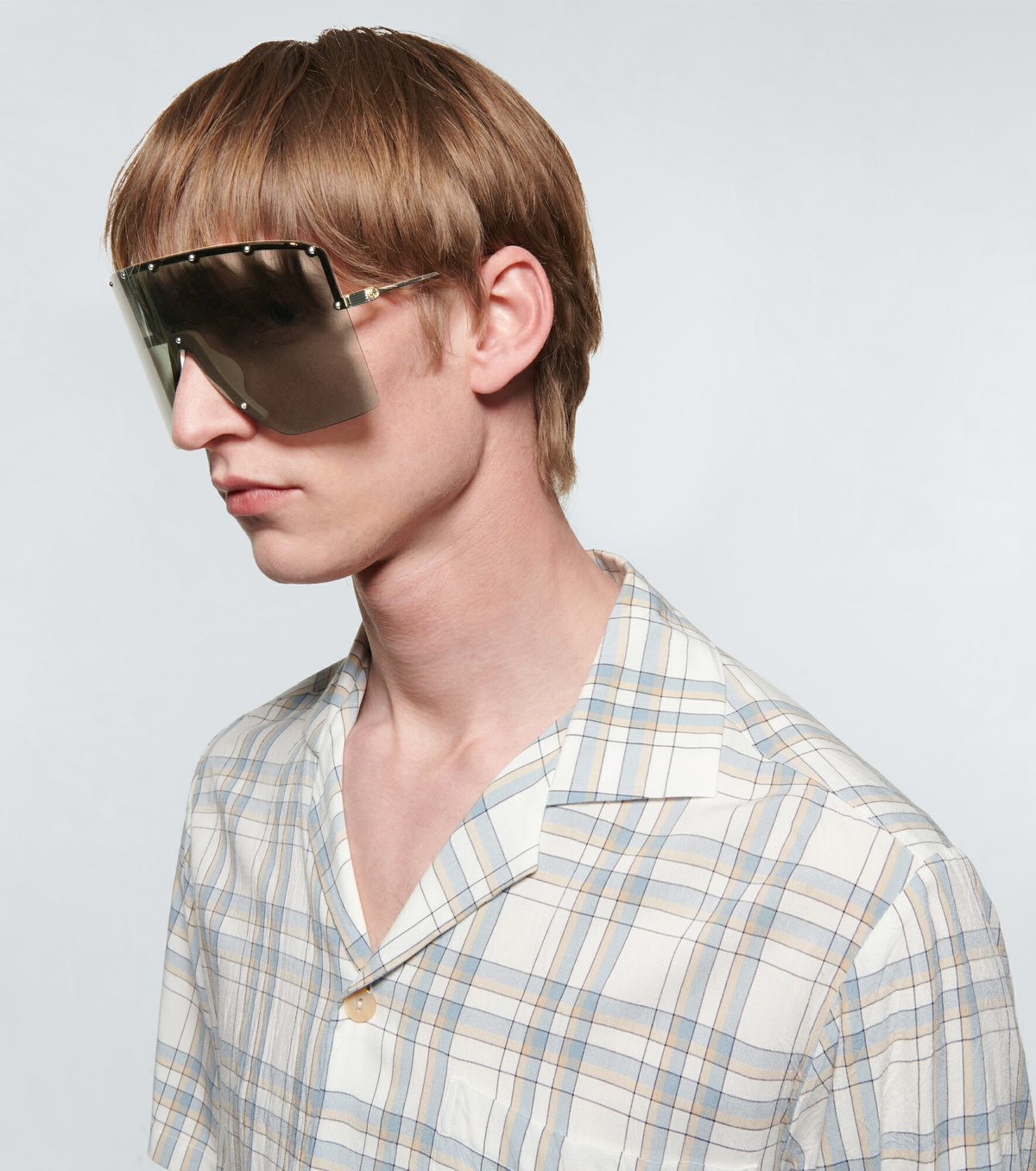 Gucci - Mask-frame sunglasses Gucci