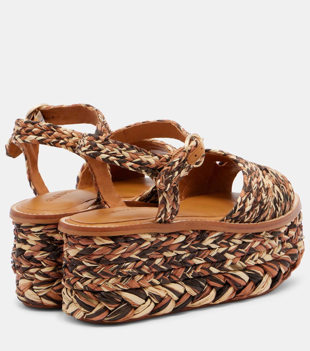 Clergerie Arty raffia platform sandals Clergerie