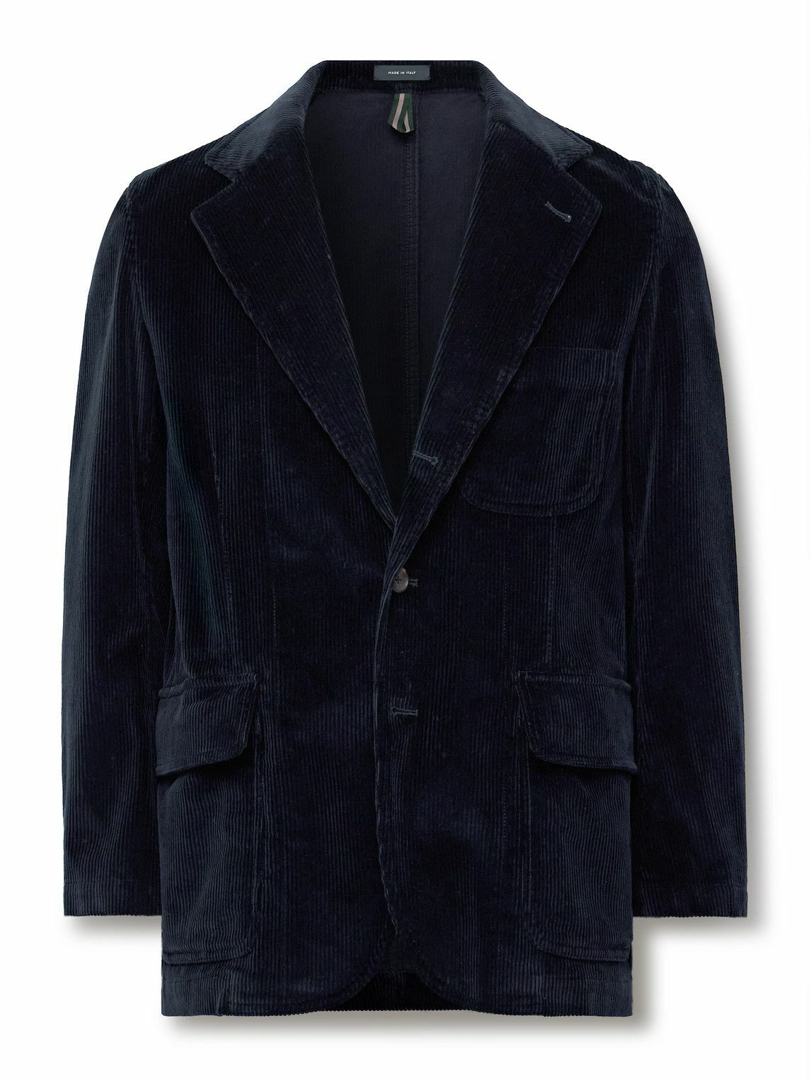 Drake's - MKI Games Cotton-Corduroy Suit Jacket - Blue Drake's