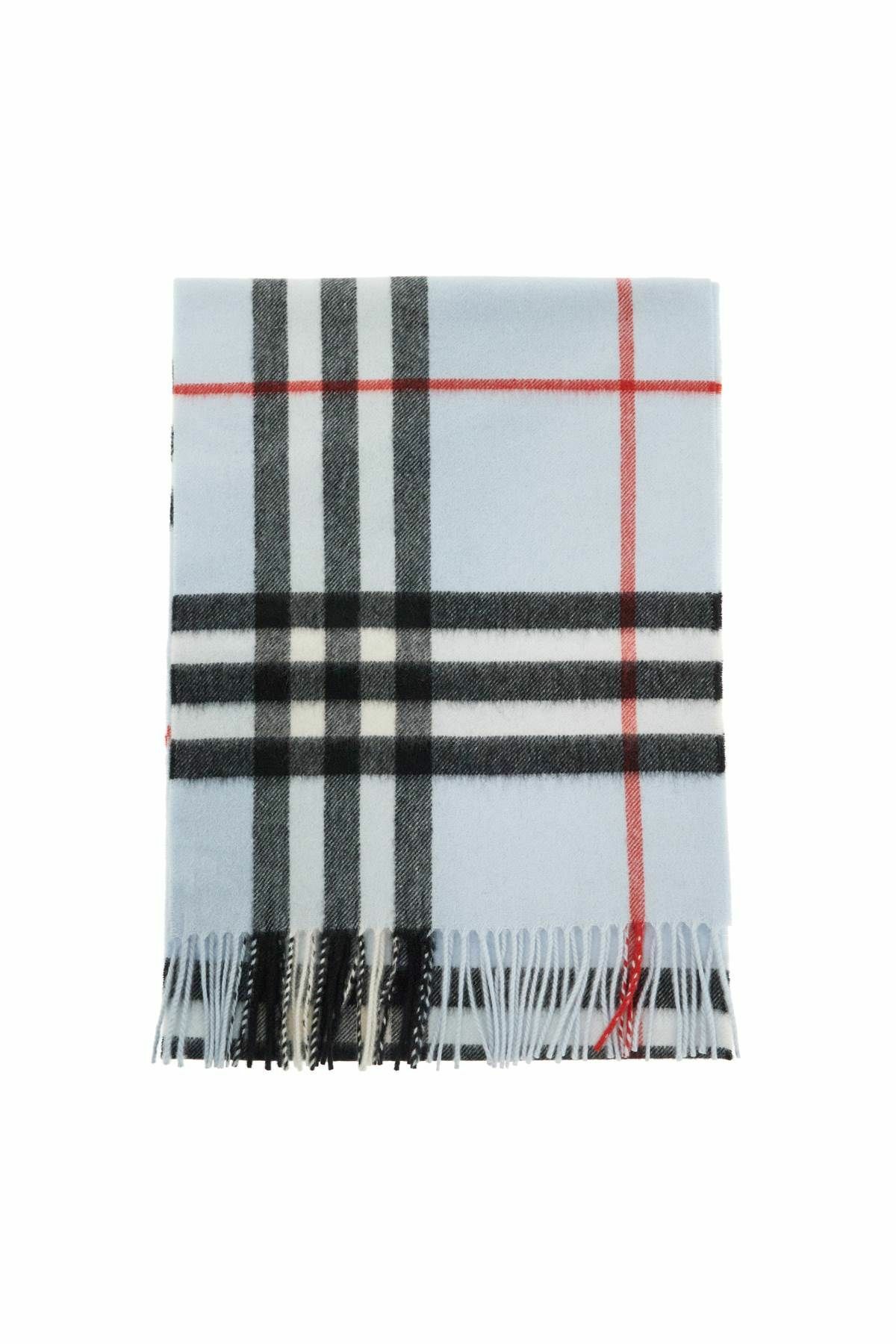 BURBERRY check cashmere scarf Light blue Burberry