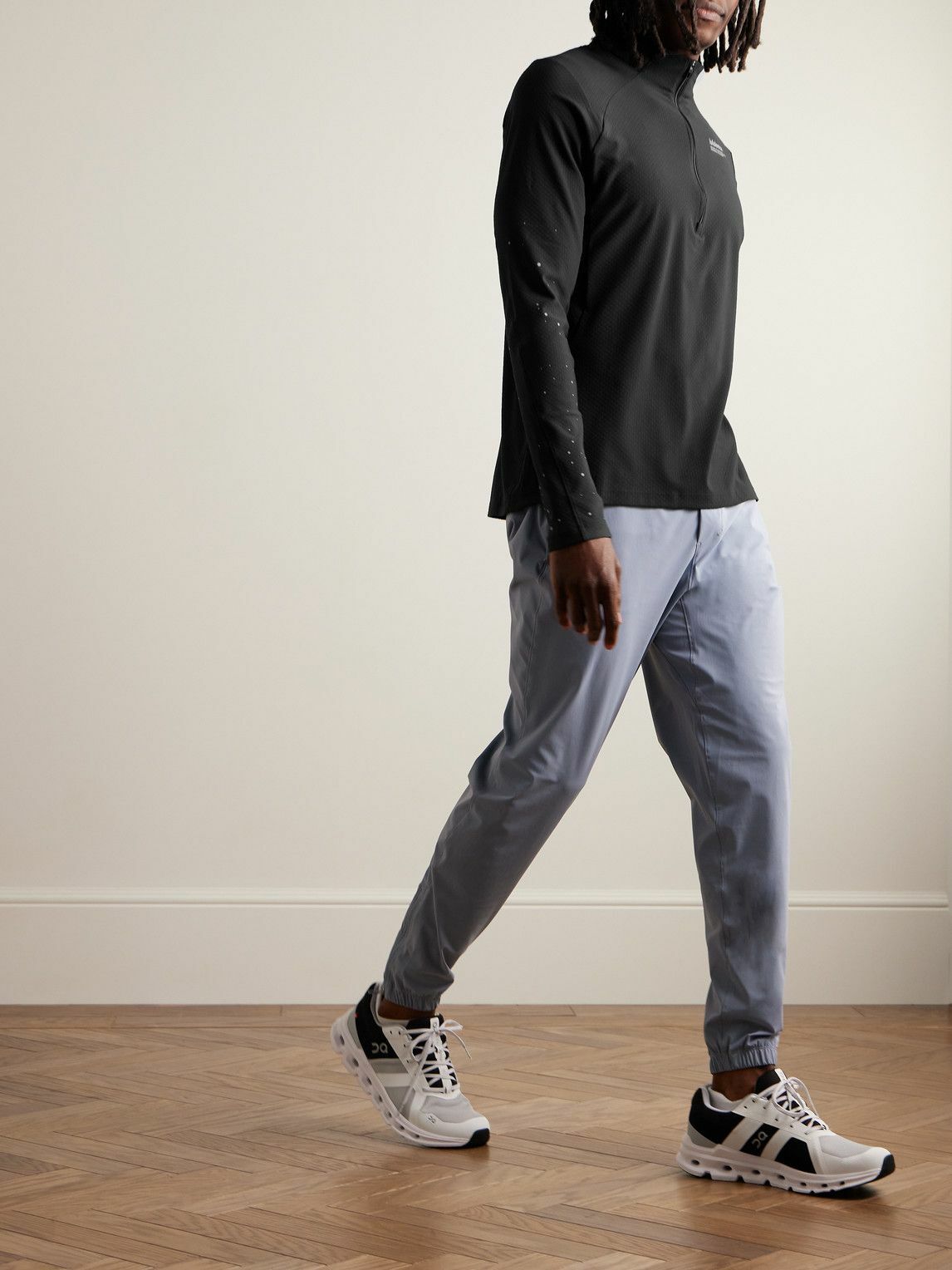 Lululemon - Run City Surge Printed Textured Recycled Stretch-Knit Half ...