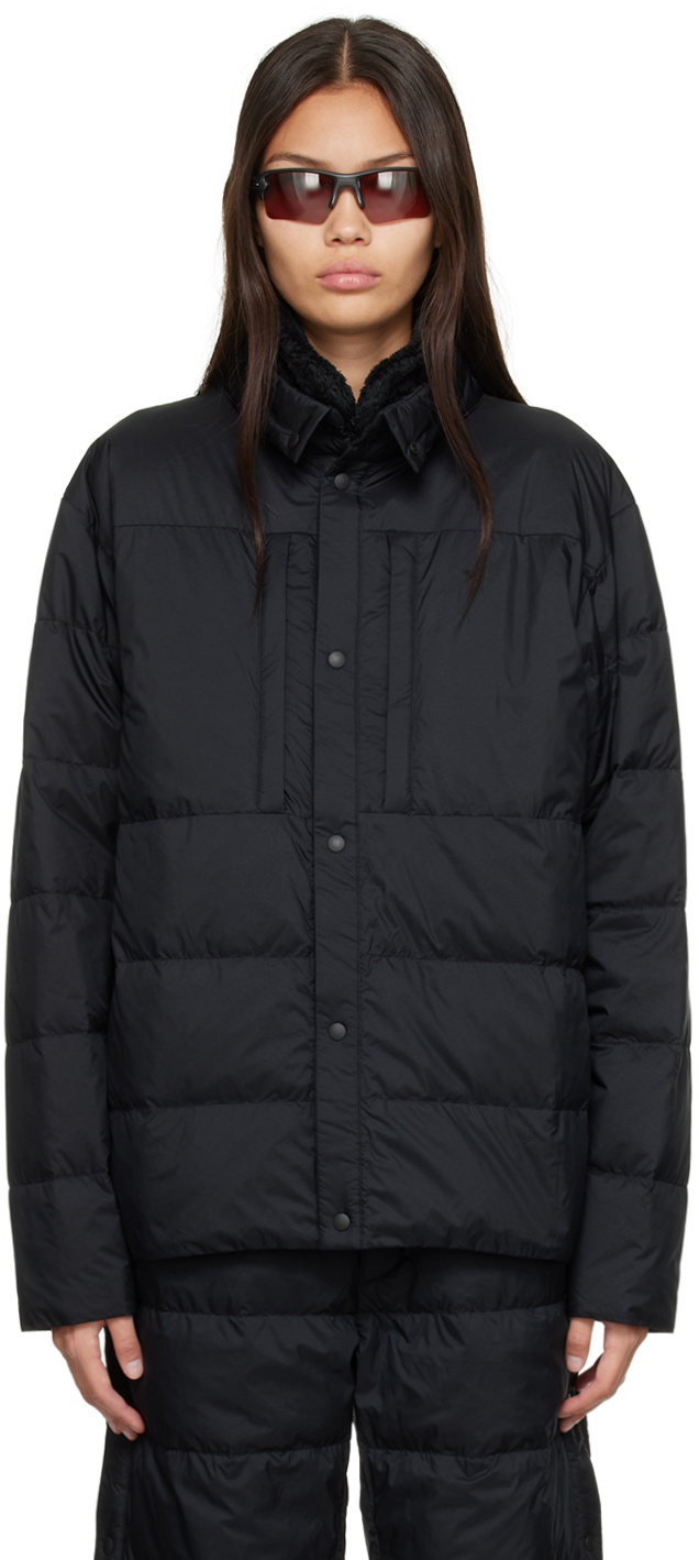 Goldwin Black Mid Down Jacket Goldwin