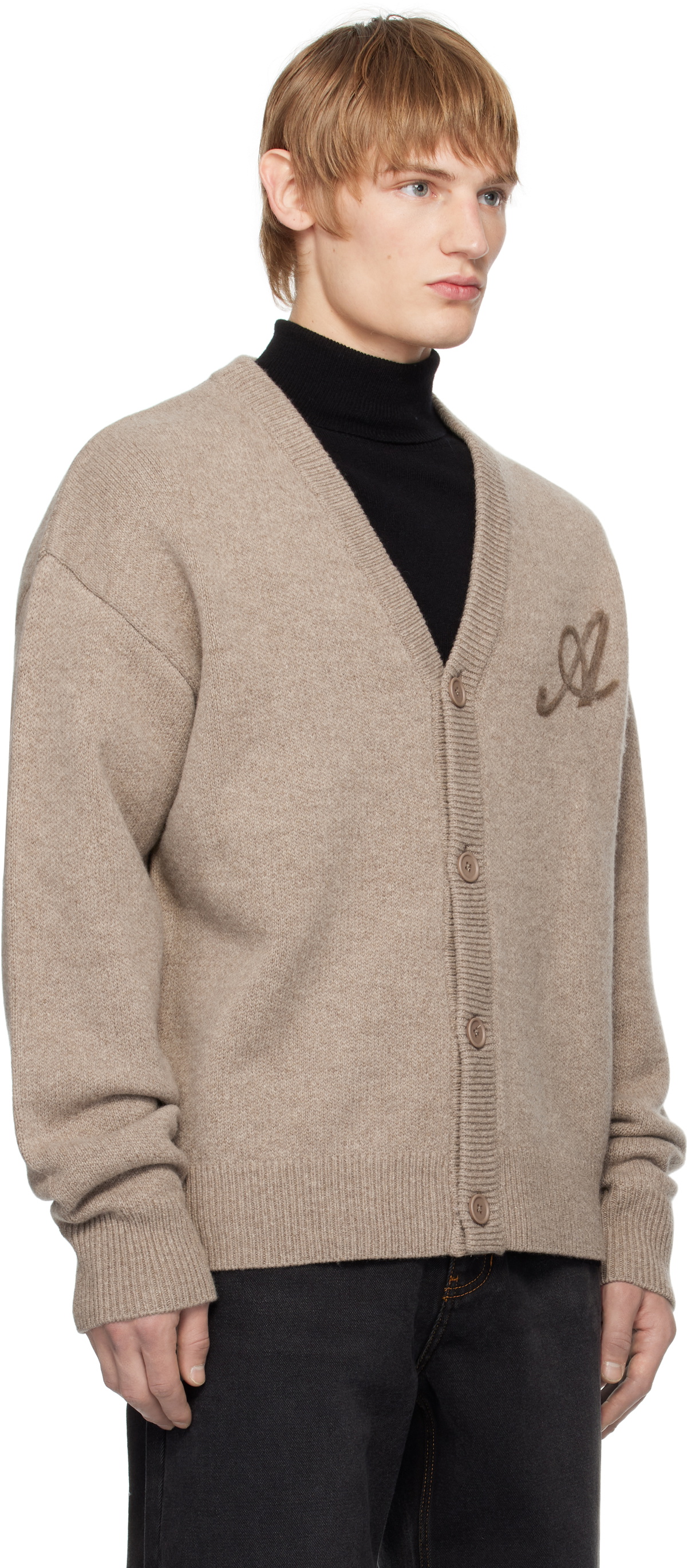 Axel Arigato Beige Ash Signature Cardigan Axel Arigato