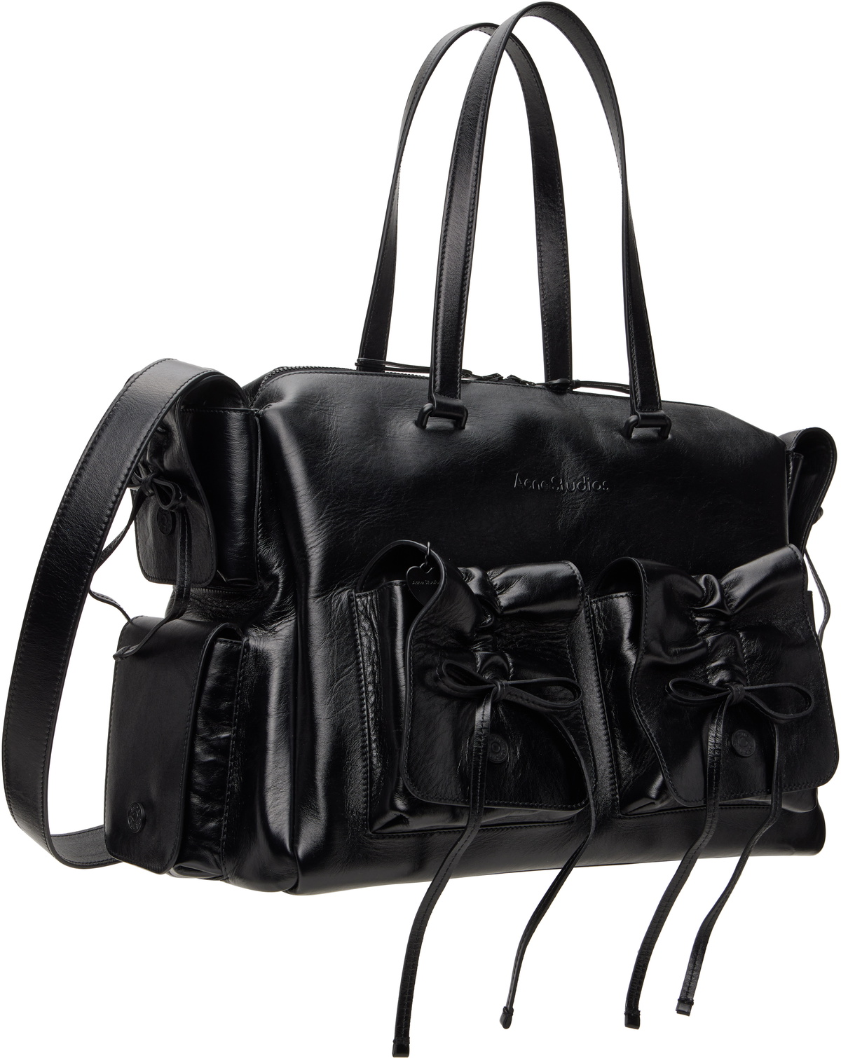 Acne Studios Black Multipocket Tote Acne Studios
