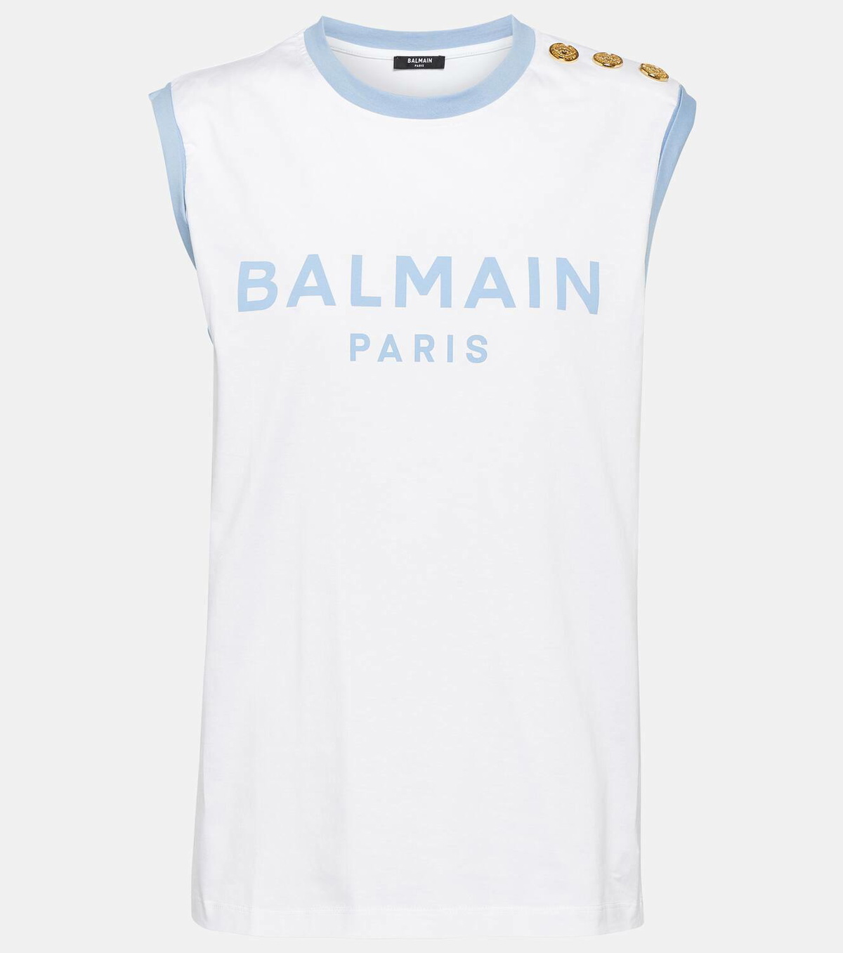 Balmain Logo cotton jersey tank top Balmain