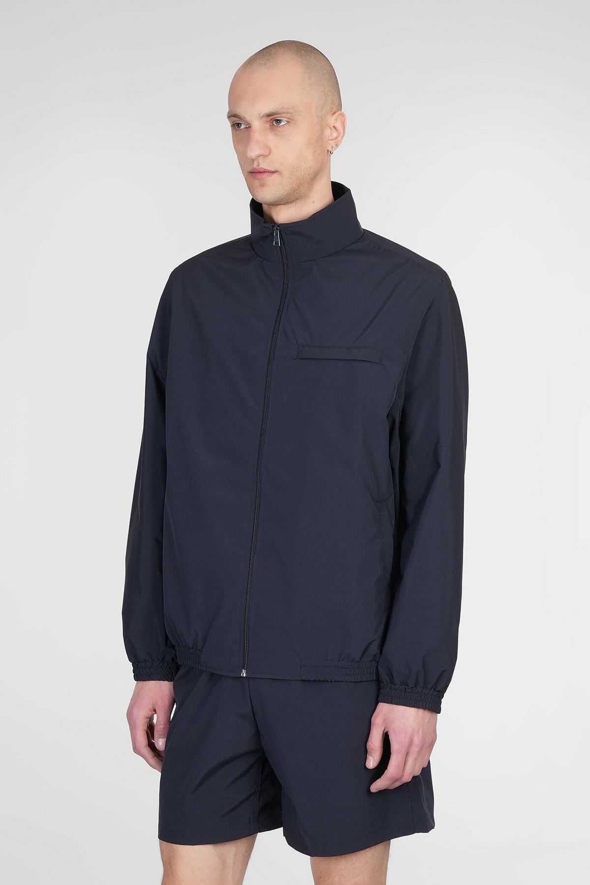 Lanvin Casual Jacket In Blue Polyester Lanvin