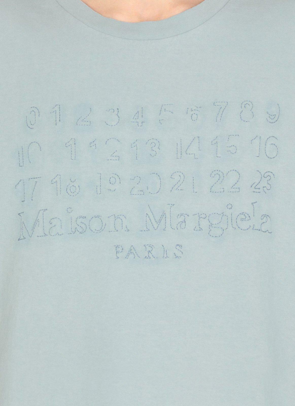Maison Margiela Numbers-motif Crewneck T-shirt Maison Margiela