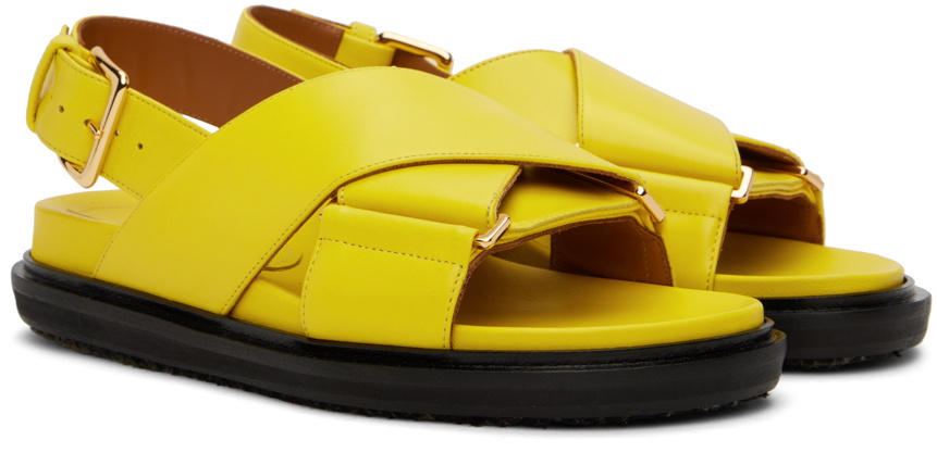 Marni Yellow Fussbett Sandals Marni