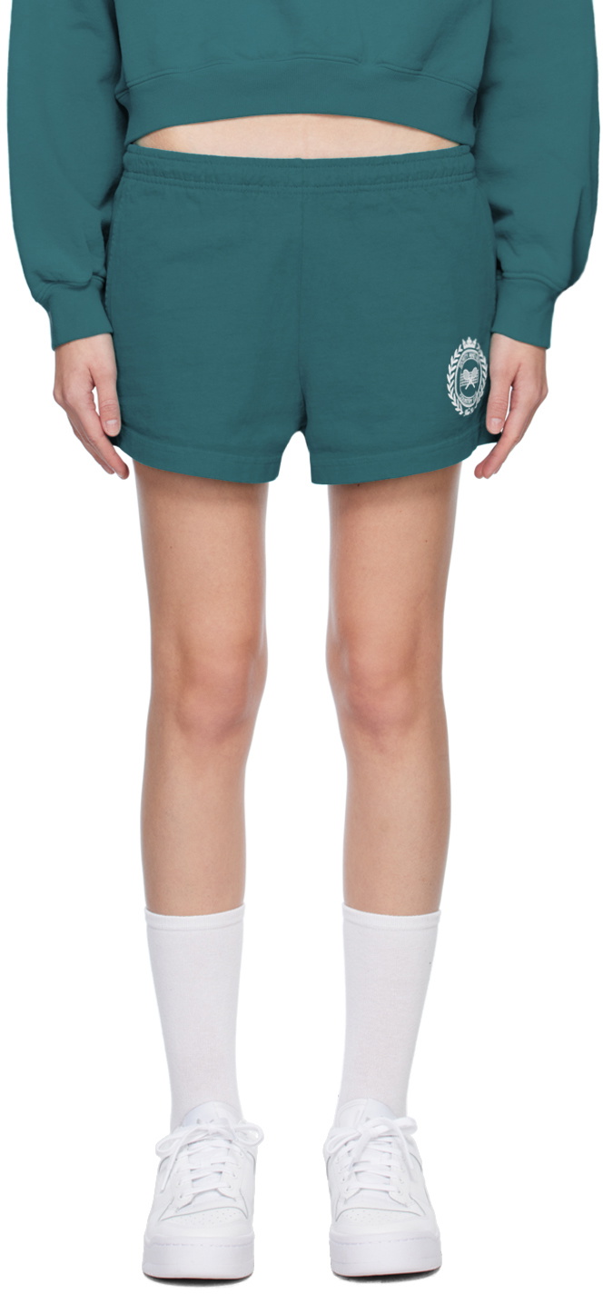 Sporty & Rich Green 'Country Club' Shorts Sporty & Rich