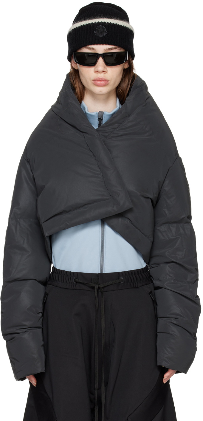 Templa Black Wrap Down Jacket Templa