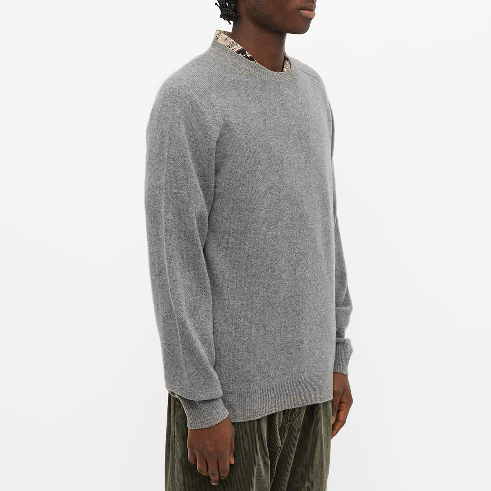Beams Plus Men's 9G Crew Knit in Grey Beams Plus