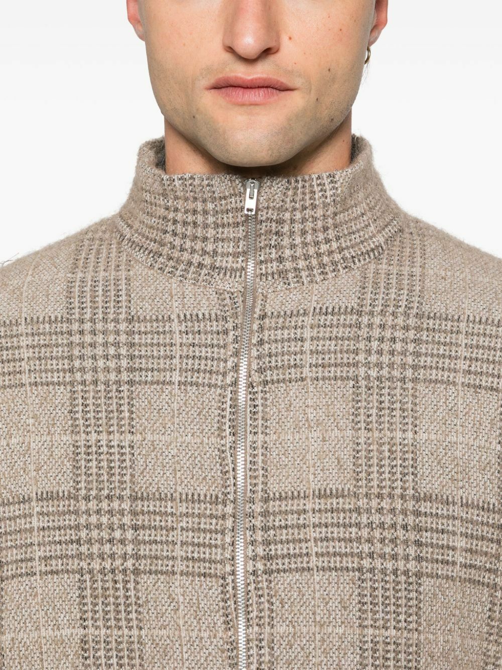 OUR LEGACY Checkered Zipped Cardigan Our Legacy