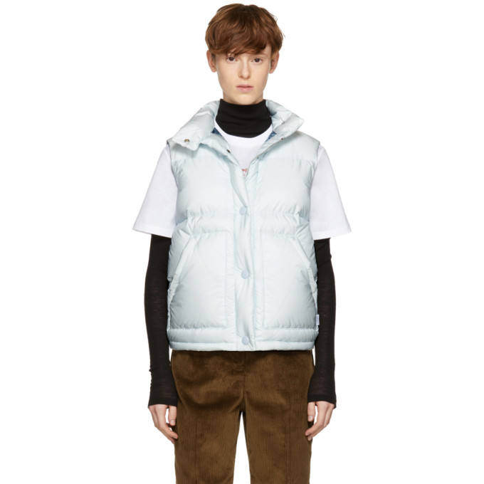 Prada Blue Down Puffer Vest Prada