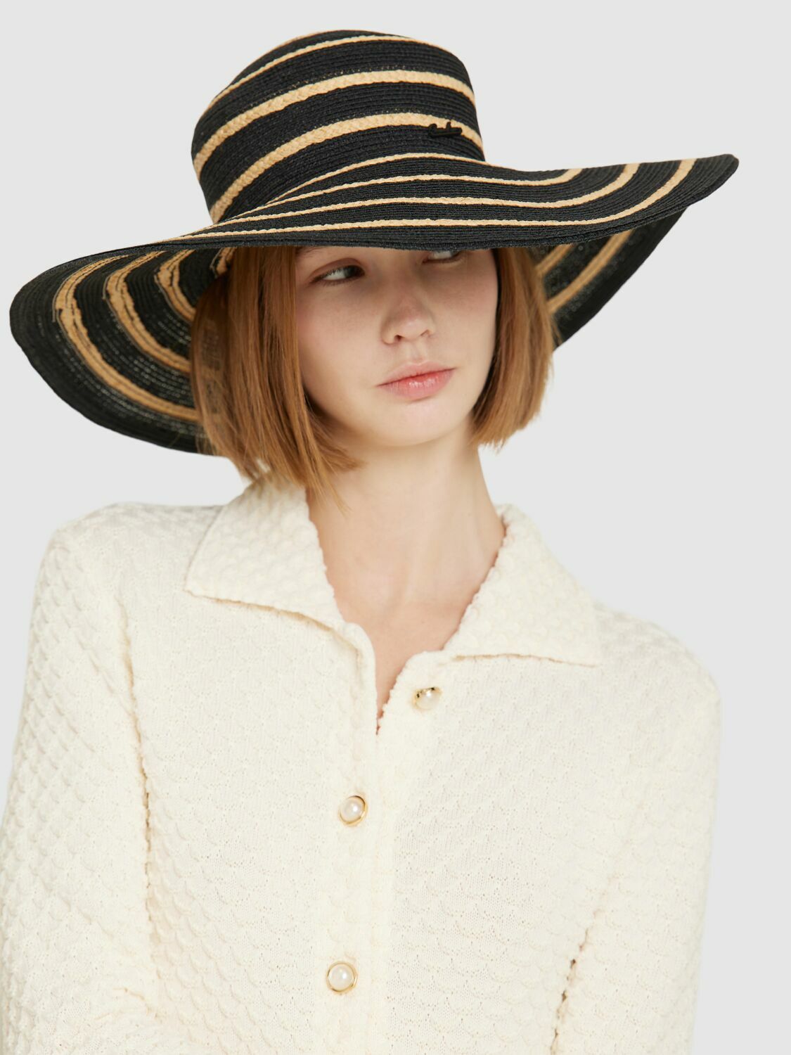 BORSALINO Tippi Hemp & Raffia Hat Borsalino