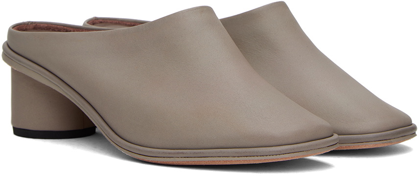 Lauren Manoogian Gray Column Mules Lauren Manoogian