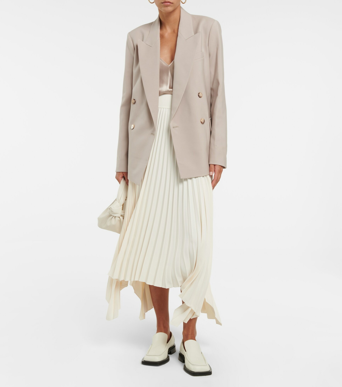 Joseph - Ade pleated crêpe midi skirt Joseph