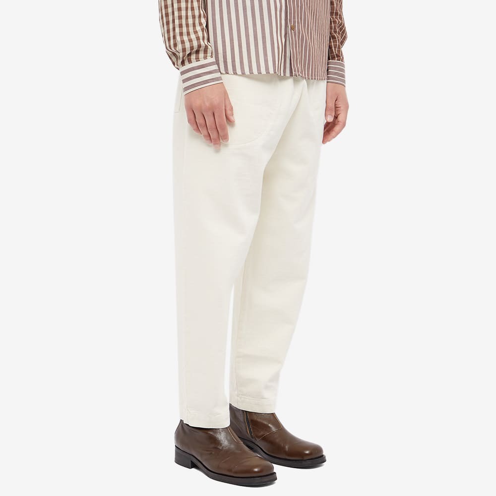 Barena Men's Pull On Cotton Trouser in Ecru Barena