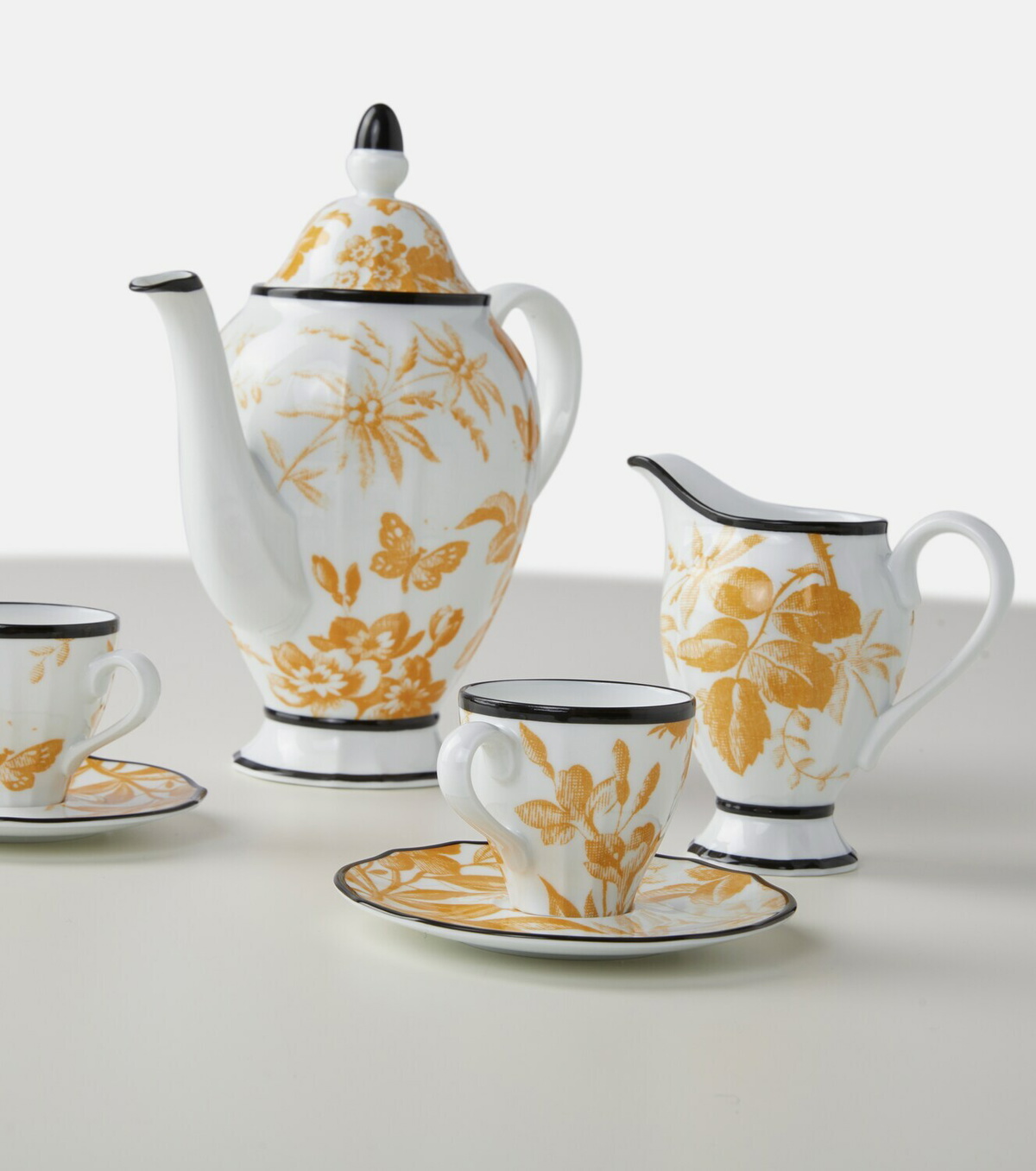 Gucci - Herbarium set of 2 coffee cups and saucers Gucci