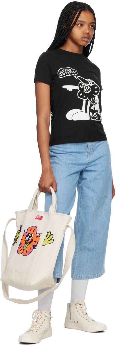 Kenzo Beige BOKE Boy Strap Tote Kenzo