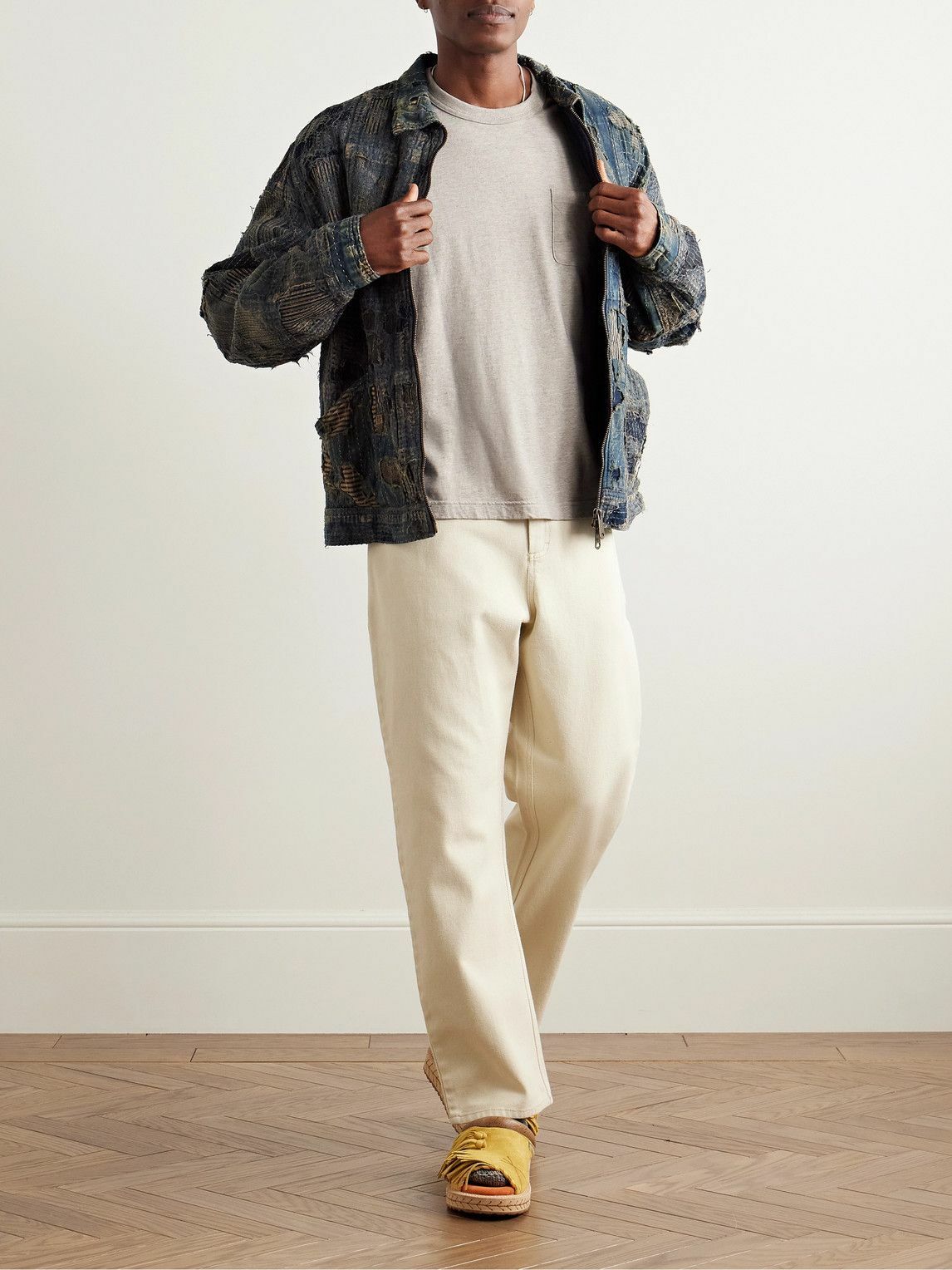 Visvim - Sublig Jumbo Three-Pack Cotton-Blend Jersey T-Shirts - Gray Visvim