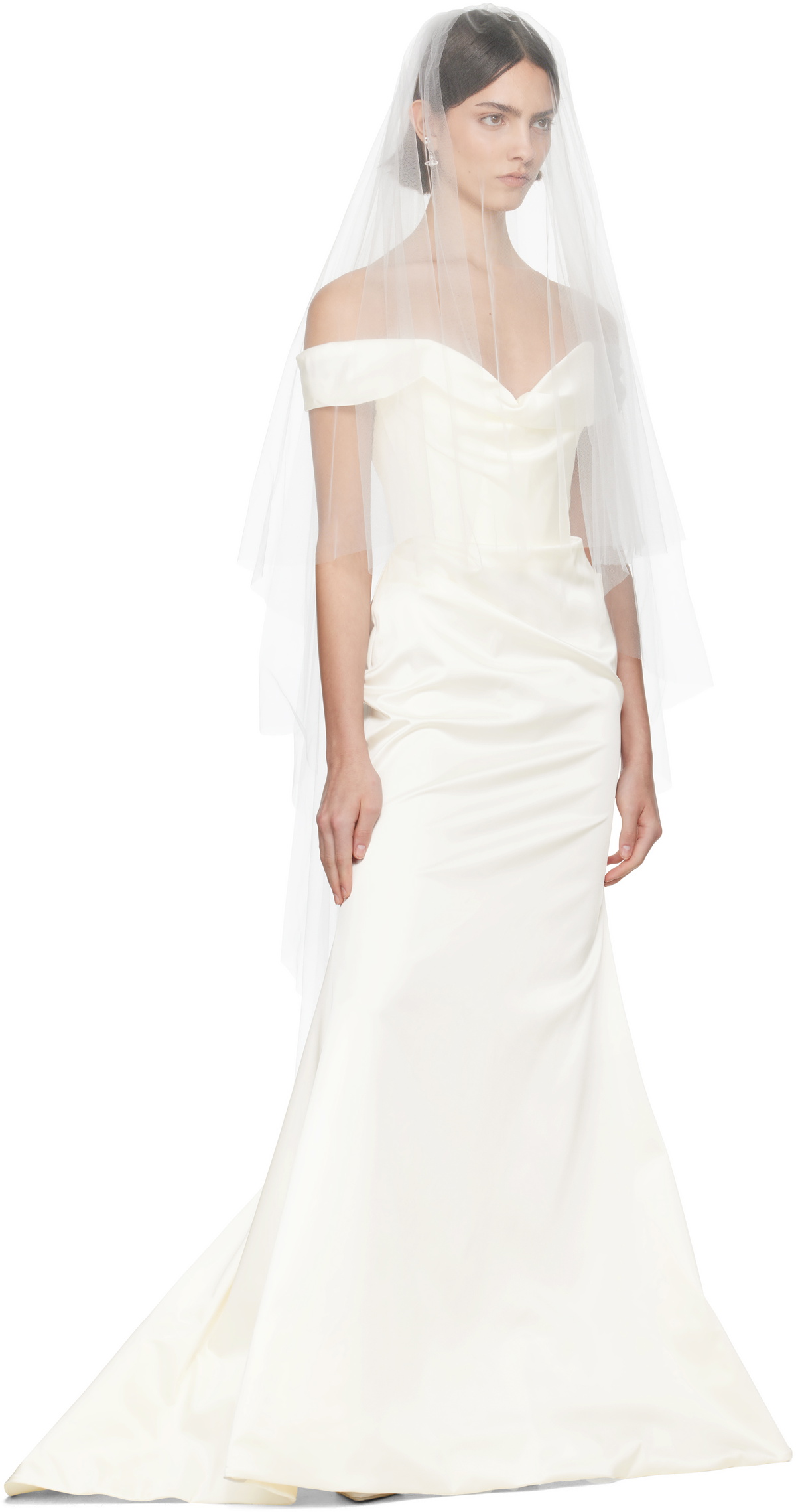 Vivienne Westwood SSENSE Bridal Capsule Classic Ballerina Veil Vivienne ...
