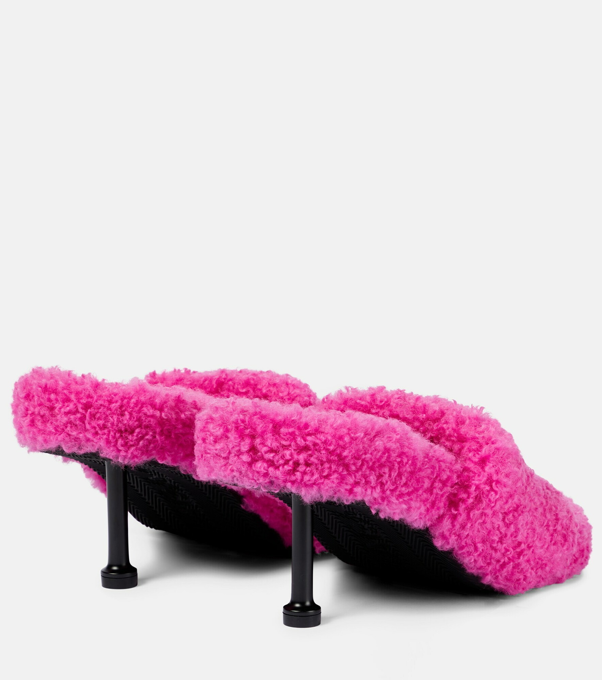 Balenciaga - Furry 80 faux shearling sandals Balenciaga