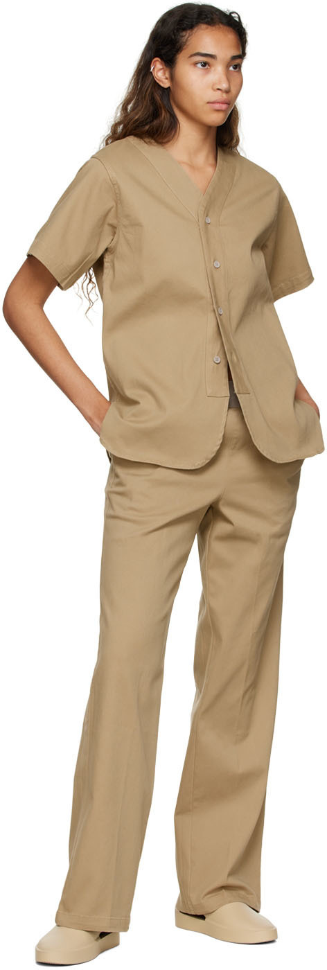 Essentials Tan Cotton Shirt Essentials