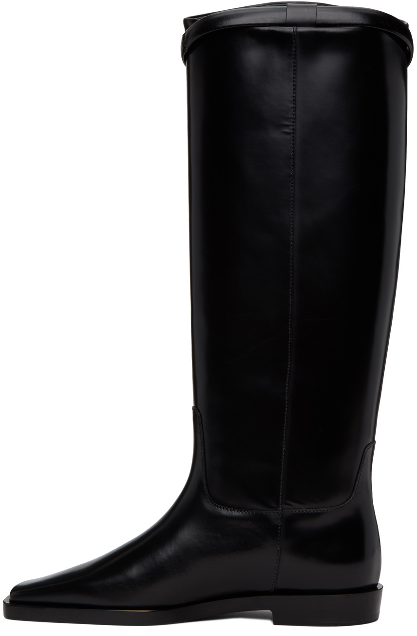 TOTEME Black 'The Riding Boot' Tall Boots Toteme