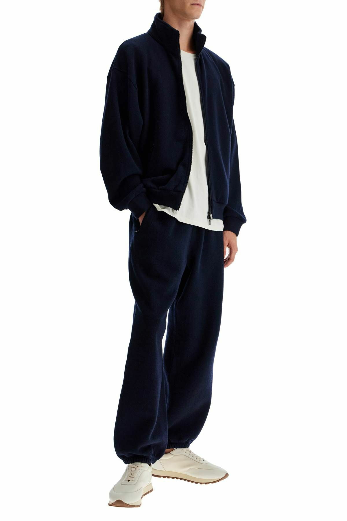 THE ROW zaven cashmere and cotton joggers Blue The Row