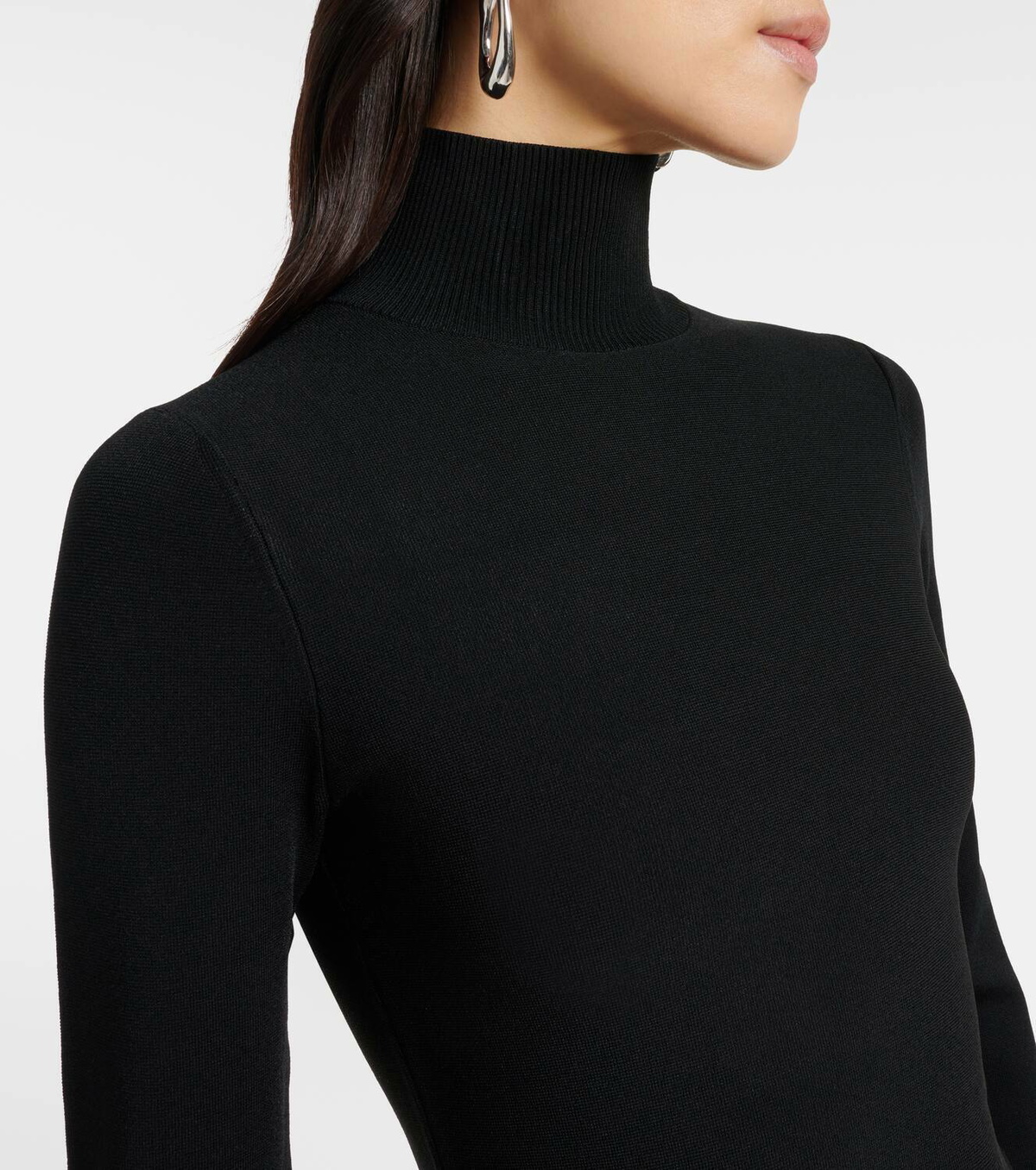 Simkhai Frances knitted satin midi dress Simkhai