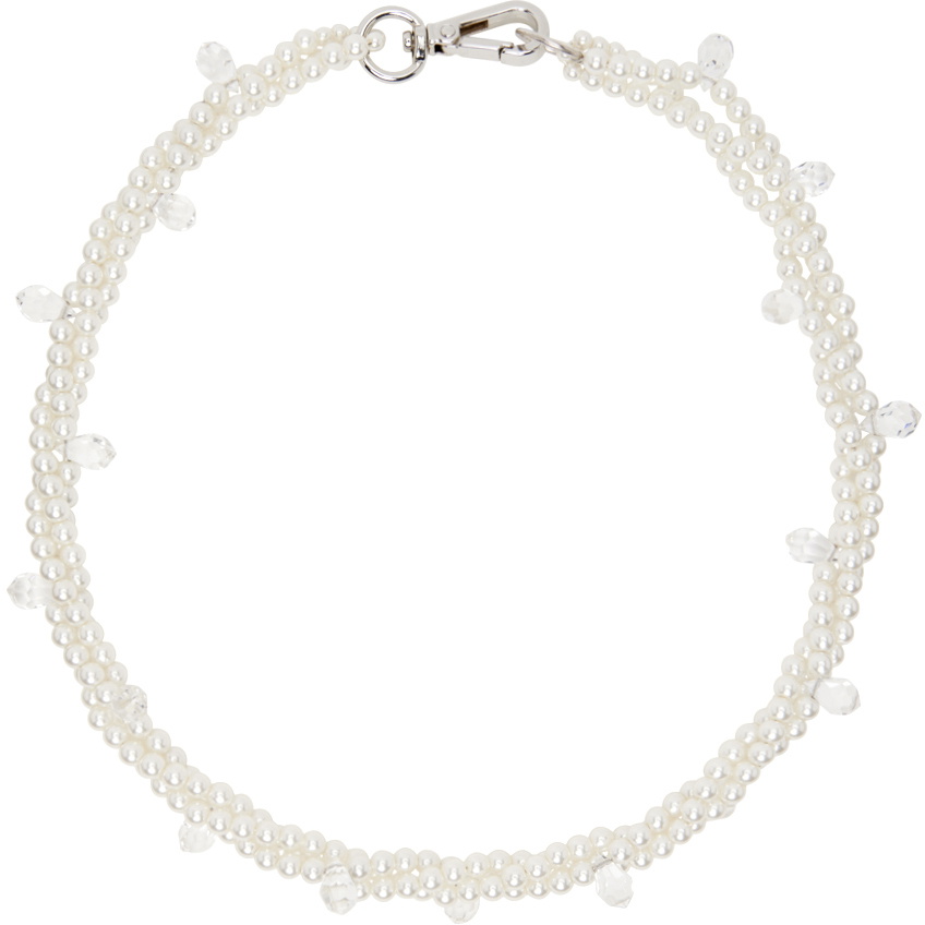 Simone Rocha White Twisted Necklace Simone Rocha